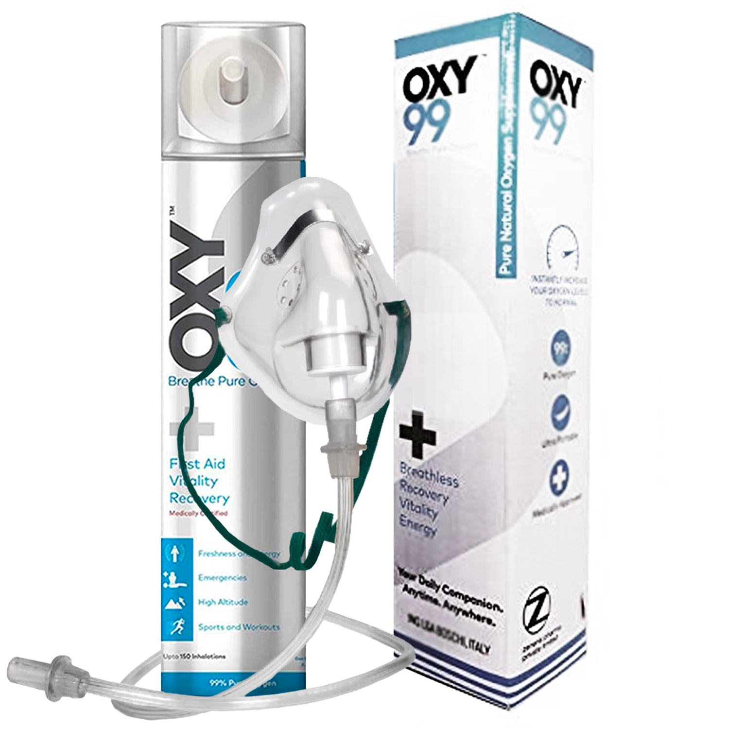 Oxy99 Ultra Portable Oxygen Can with Mask – Oxy99™